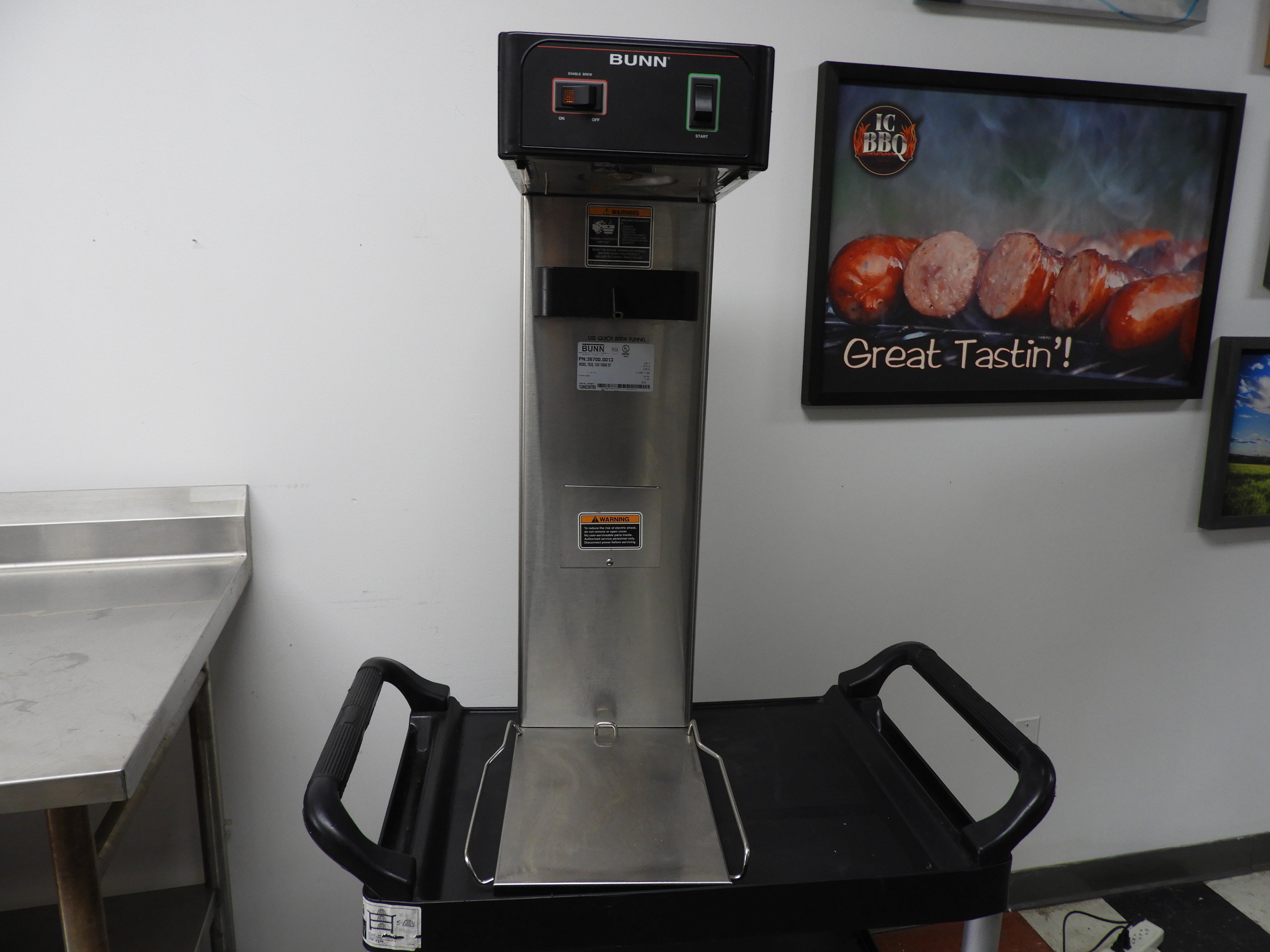 Bunn 36700.0013 TB3Q 3 Gallon Commercial Iced Tea Brewer Quickbrew ...